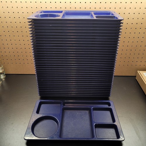 Lot Of 35 CARLISLE 6 Compartment Cafeteria School Divided Lunch Food ...