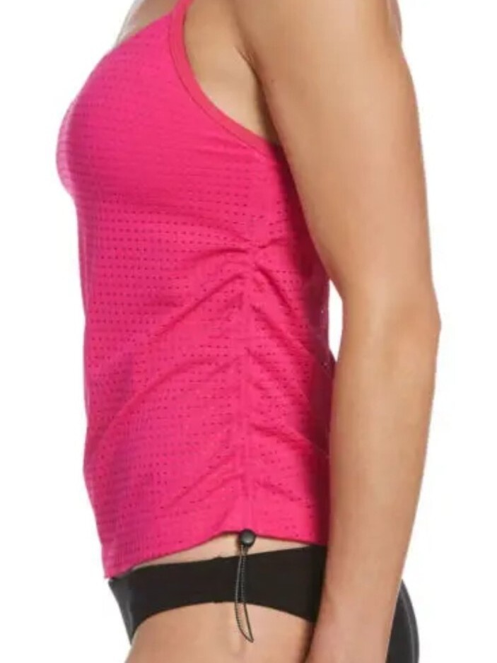 NWT $64 Nike Women's Pink Essential Layered NESSB219-672 Pink Tankini ...