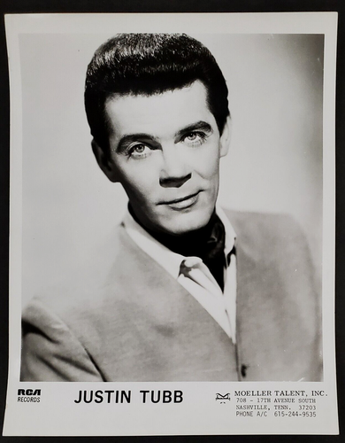 1960s Justin Wayne Tubb Country Music Singer Grand Ole Opry Vtg Promo ...