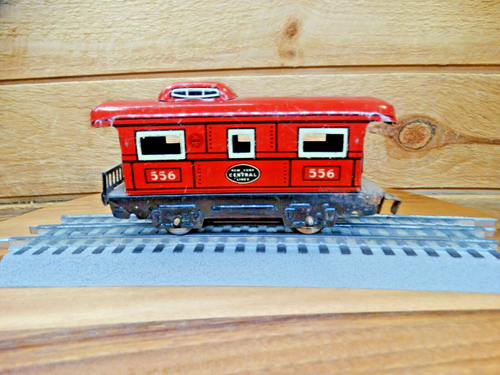 MARX Pre War O27 NY Central Lines 556 Tin Hobby Model Railroad Train ...