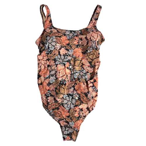 NWT A Pea In The Pod One Piece Swimsuit, Earthy Florals, Squared Neck ...