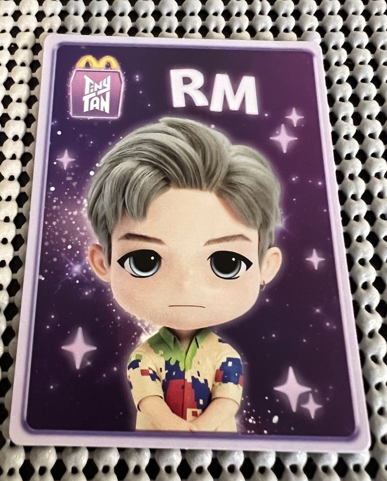 McDonald's RM TINY TAN x BTS Happy Meal Toy Limited Edition | eBay