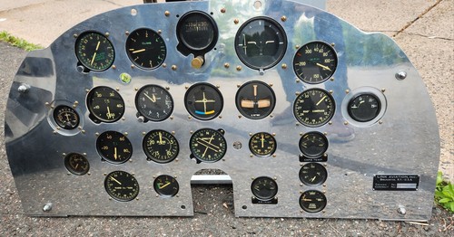 Link Aviation Trainer Instrument Panel WWII - Rare -- NICE ! Simulator ...