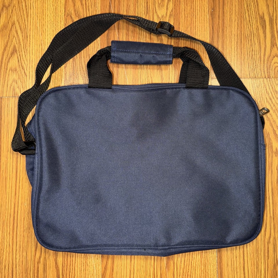 Chaps Blue Multi-pocketed Carrying Zippered Shoulder Case with Handles ...