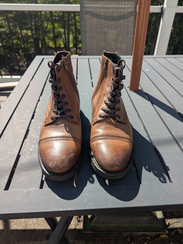 Thursday Boot Co. Major Boots, Side Zip, Walnut Leather, size 10D | eBay