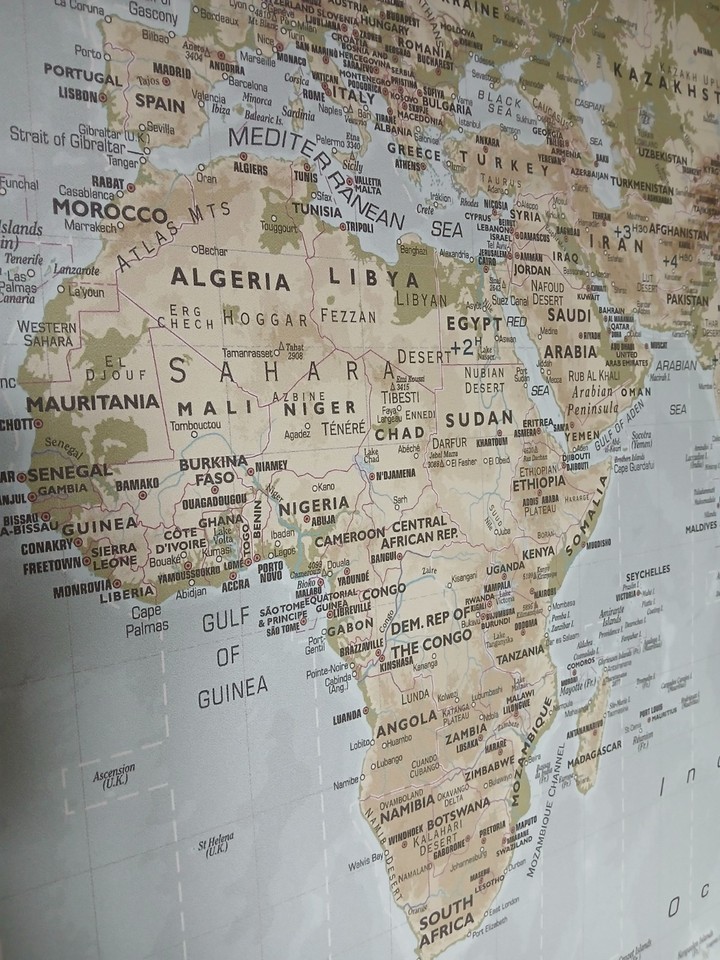 Ikea world map on canvas. 2m x1.4m . | eBay UK