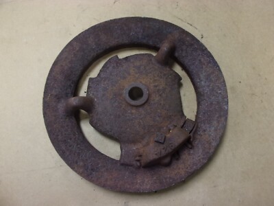 Vtg Burch Plow Works Planter Plate Cover Seed Bean Corn Cast Iron Disk ...
