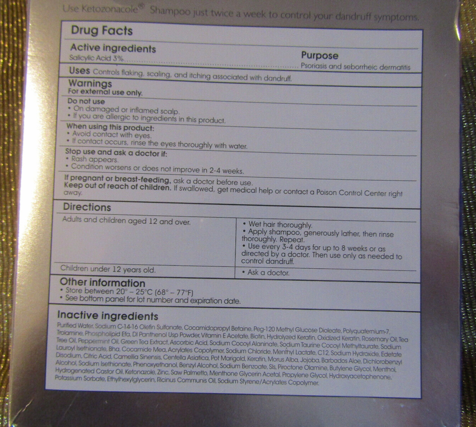 Ketozonacole Shampoo RHRI ( EXTRA STRENGTH ) Anti Dandruff Medicated ...