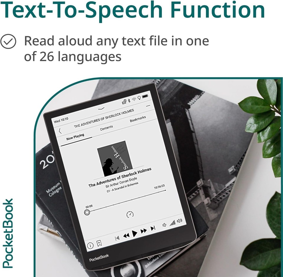 PocketBook InkPad 4 Eye-Friendly Audio E-Book Reader large 7.8ʺ E-Ink ...