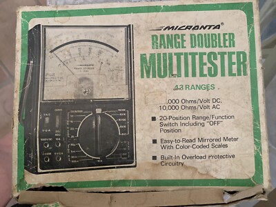 Micronta Range Doubler Multitester 22-204C 43 Ranges 50000 Ohms/Volt DC ...