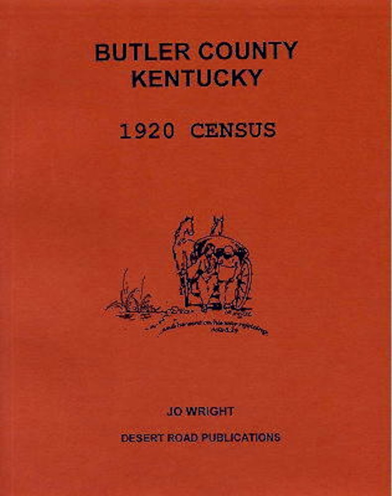 Butler County KY 1920 Census Book on CD, Entire Family, Occupations ...