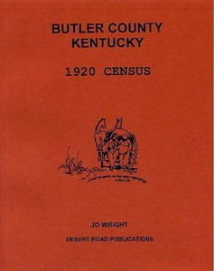 Butler County KY 1920 Census Book on CD, Entire Family, Occupations ...