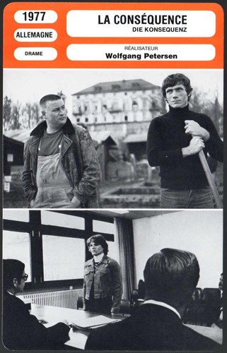CARTE / CARD / FICHE : LA CONSEQUENCE - J.Prochnow,W.Petersen - 1977 | eBay