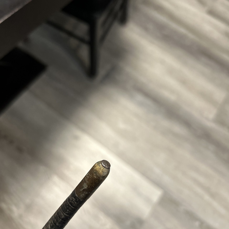 35”Vintage Antique 19C Leather Wrapped Fighting Swagger Knob Walking ...