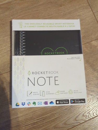 NEW RocketBook Note Smart Reusable Notebook B6 Size 5x7" 36 pages ...