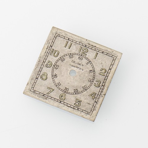Vintage Antique Hampden Dueber Dial Square For Wristwatch Original Pre ...