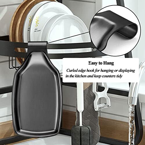 2piece Black Spoon Rest For Kitchen Counter Stainless Steel Spoon ...