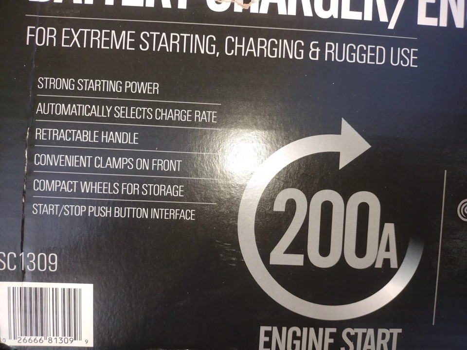 Schumacher SC1309 Battery Charger with Engine Starter Boost and ...