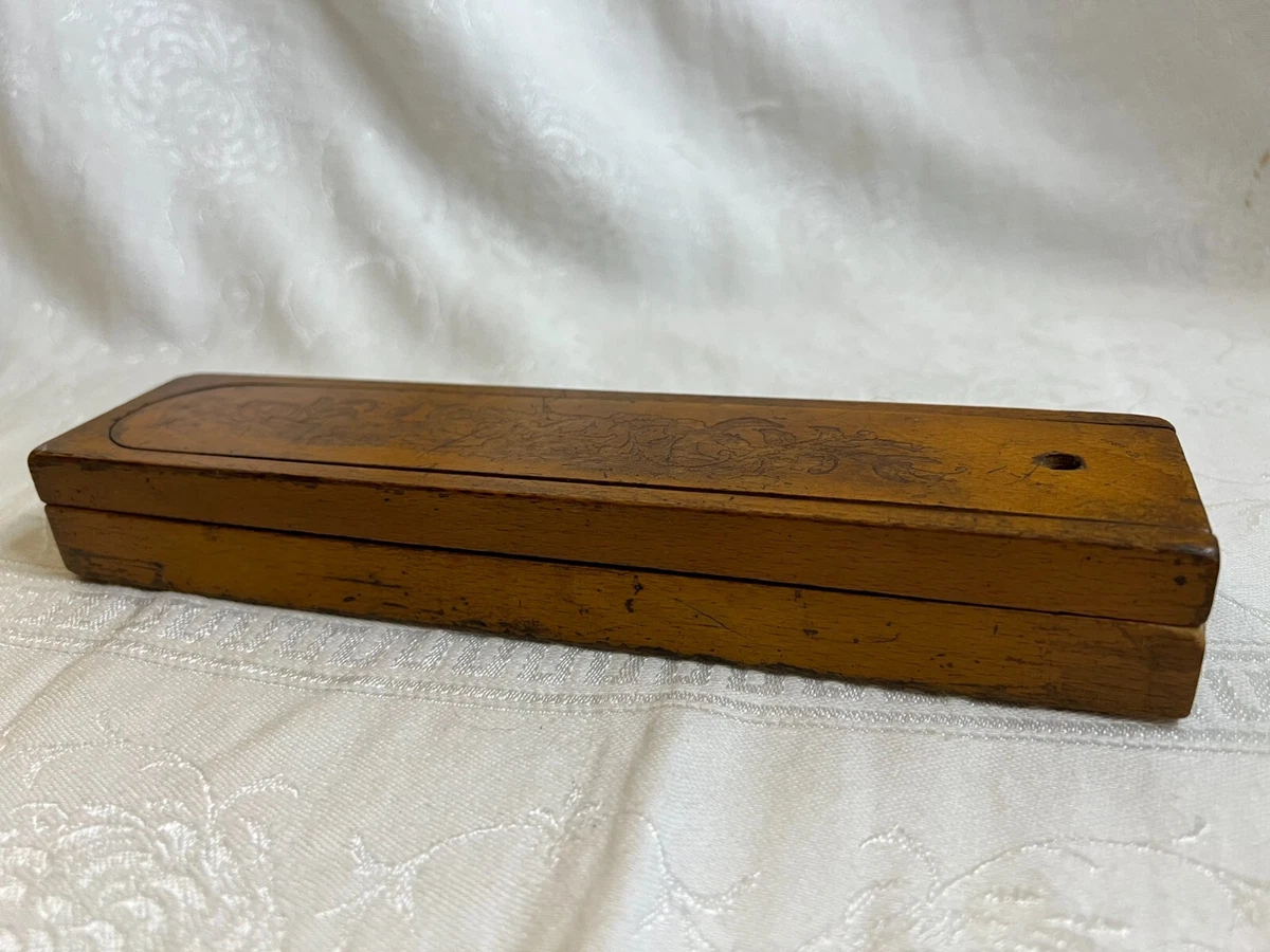 Vintage Wooden Pencil Box