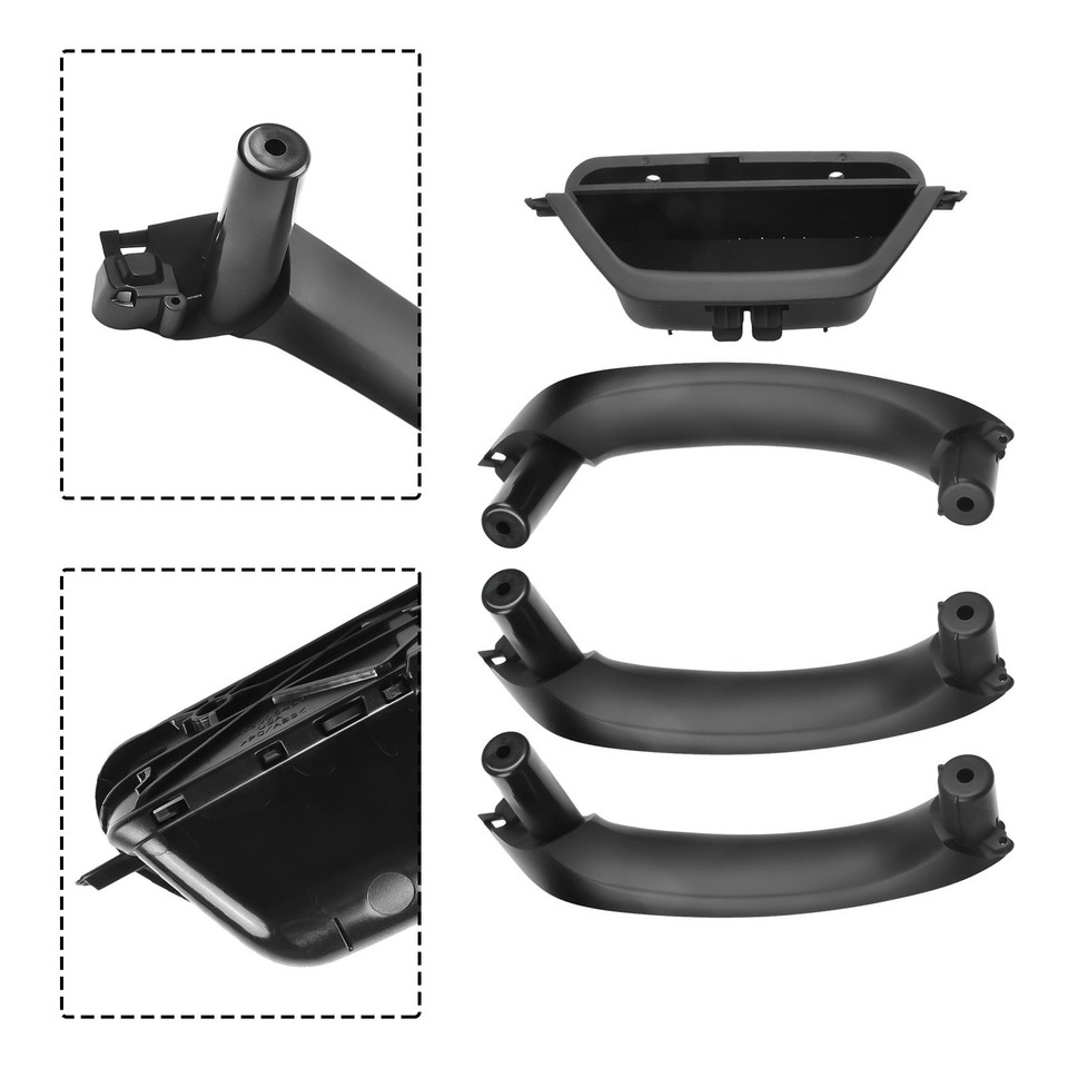 Handle Cover Trim Bowl Right/left Side ABS+PC Beige Direct Fit Easy ...