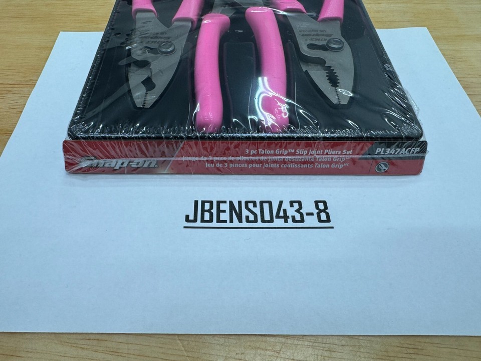 Snap-on Tools USA NEW PINK 3pc Soft Grip Slip Joint Pliers Lot Set ...