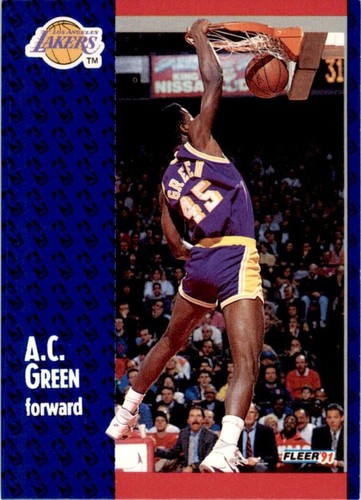 1991-92 Fleer A.C. Green . Los Angeles Lakers #99 | eBay