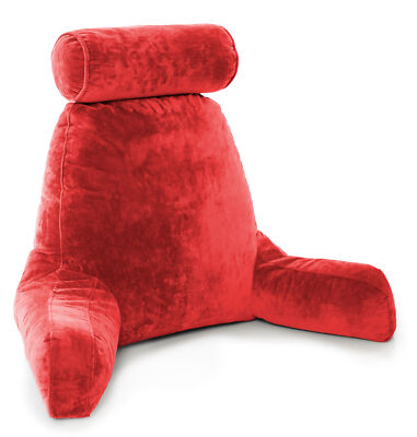 Husband Pillow - Red Bed Rest with Arms for Sitting Up | eBay