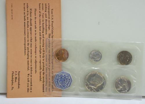 1964 US Silver Proof Set w/ Original Envelope/Papers. | eBay