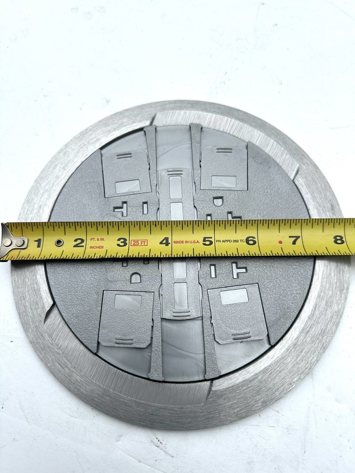 Wiremold RC4CTGY Gray Poke Thru Cover Floor Box Receptacle Data | eBay