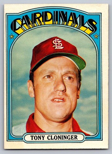 1972 TOPPS #779 TONY CLONINGER ST. LOUIS CARDINALS | eBay
