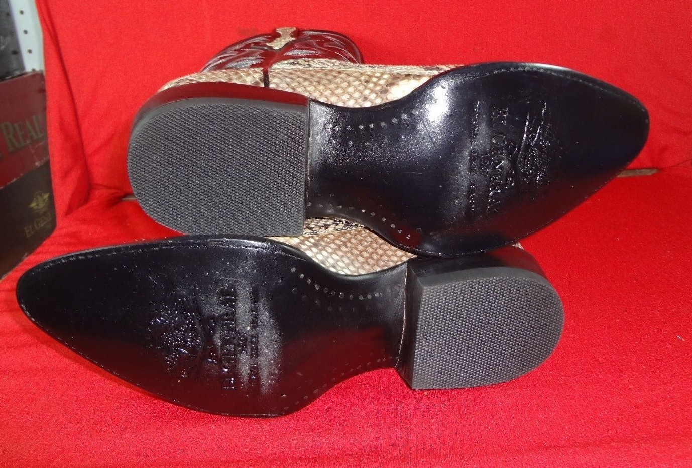 New Men'S Real Python Snake Skin Genuine Leather Cowboy Boots Rodeo ...