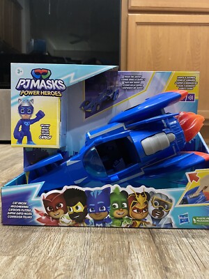 New PJ Masks Power Heroes Cat Racer, PJ Masks Toy Car with Lights and ...