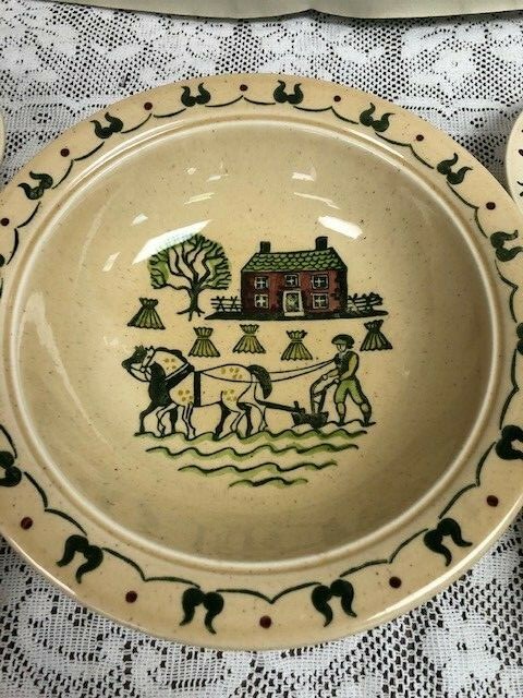 Metlox - Poppytrail - Vernon Homestead Provincial Vegetable Bowl & 4 ...