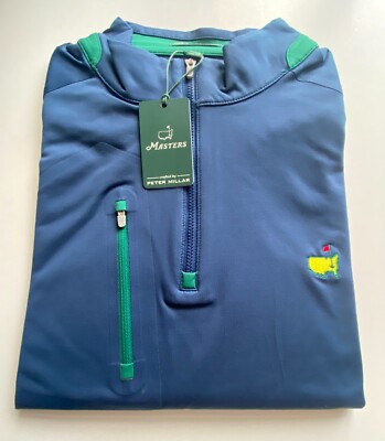 2025 Masters by Peter Millar Medium Navy 1/4 Zip Pullover 2025 Masters by Peter Millar Medium Navy 1/4 Zip Pullover