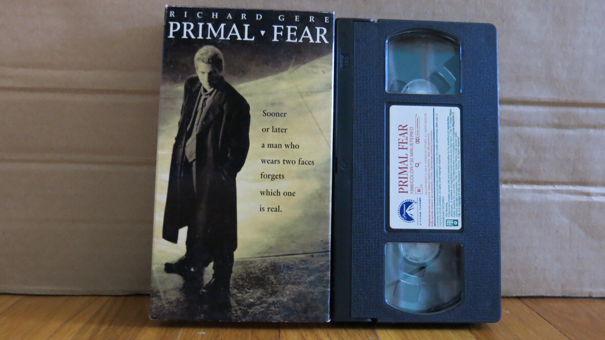 Primal Fear (VHS 1996) Richard Gere Laura Linney Edward Norton Frances ...