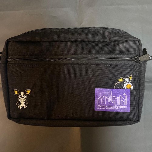 Manhattan Portage JoJo's Bizarre Adventure Iggy Collab Black Bag | eBay UK