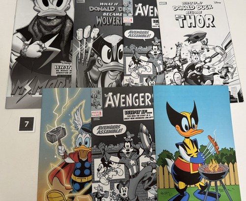 WHAT IF DONALD DUCK BECAME WOLVERINE #1 1:50 & 1:100 DONALD DISNEY #1 ...