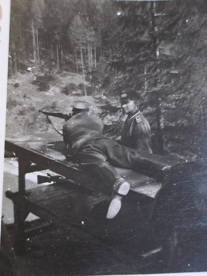 WEHRMACHT SOLDIER RIFLE SHOOTING TARGET PRACTICE WW2 WWII German ...