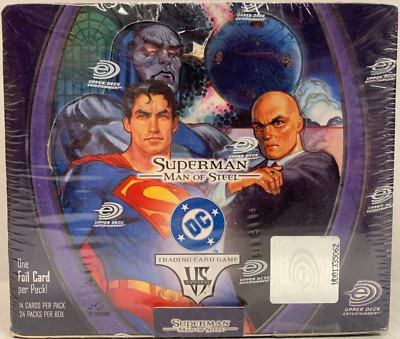 UPPER DECK DC COMICS SUPERMAN MAN OF STEEL VS SYSTEMS BOOSTER BOX NEW ...