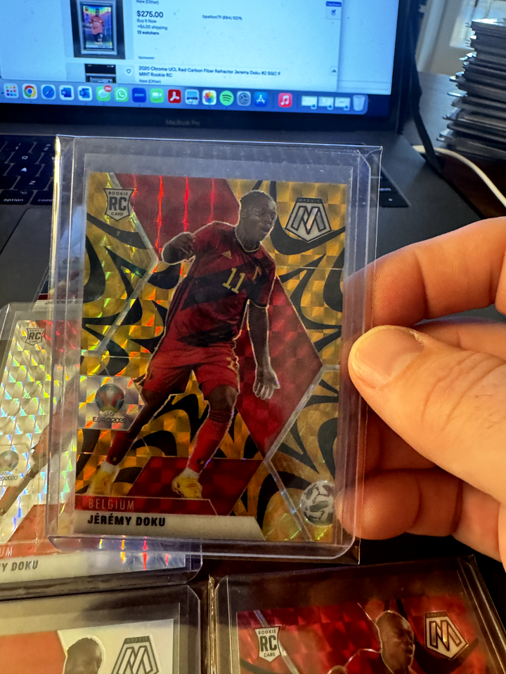 2021 Jeremy Doku Rookie Lot - 5 Parallels & 2 Base Cards - ALL MINT | eBay