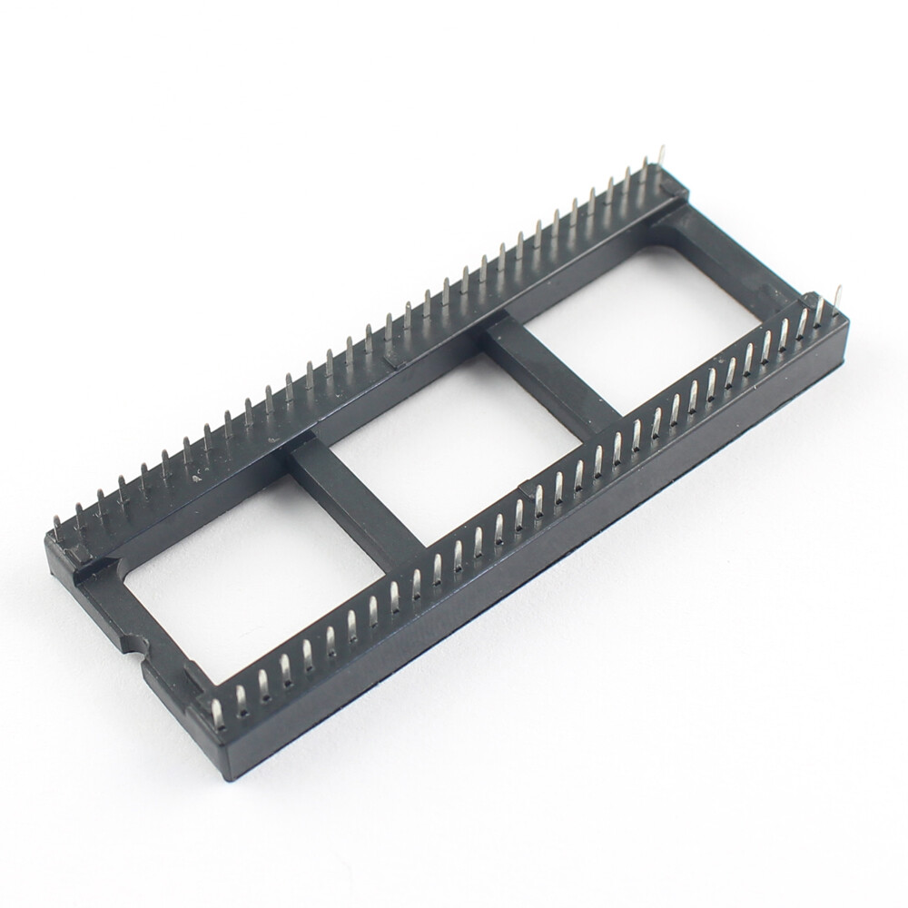 5Pcs 1.778mm Pitch 64 Pin DIP Solder Type 64P IC Socket Adapter Wide 21 ...