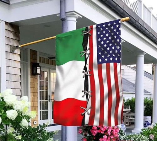 American Flag-Italian American Flag House Flag Decorative Indoor ...