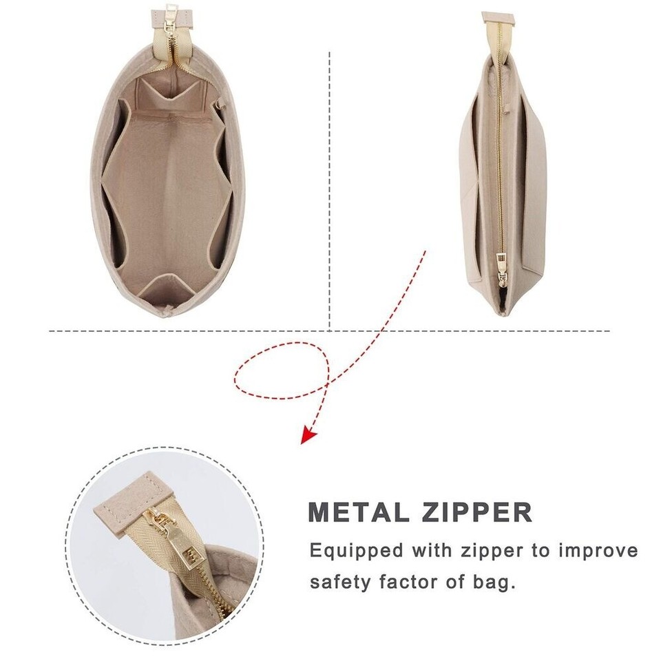 For Handbag Felt Insert Bag Fit Various Inner Purse Lining Cosmetic ...