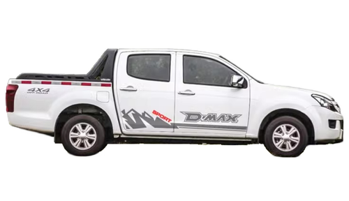 Double Side Car Sticker For Isuzu D-max Side Door Graphics 4x4 Off Road ...