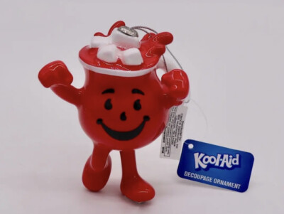 2022 Red KOOL AID MAN Decoupage Christmas Tree Ornament New ...