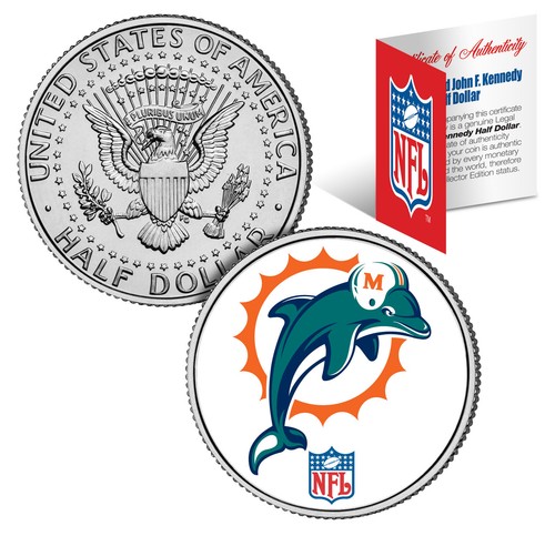 NFL TEAM LOGO JFK Half Dollar USA Football Coins OFFICIALLY LICENSED ...