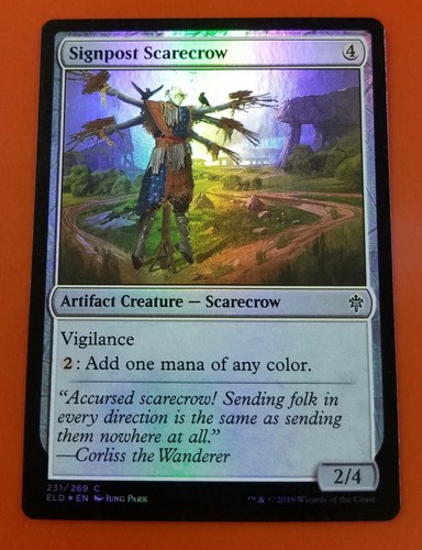 1x Signpost Scarecrow | FOIL | Throne of Eldraine | MTG Magic Cards | eBay