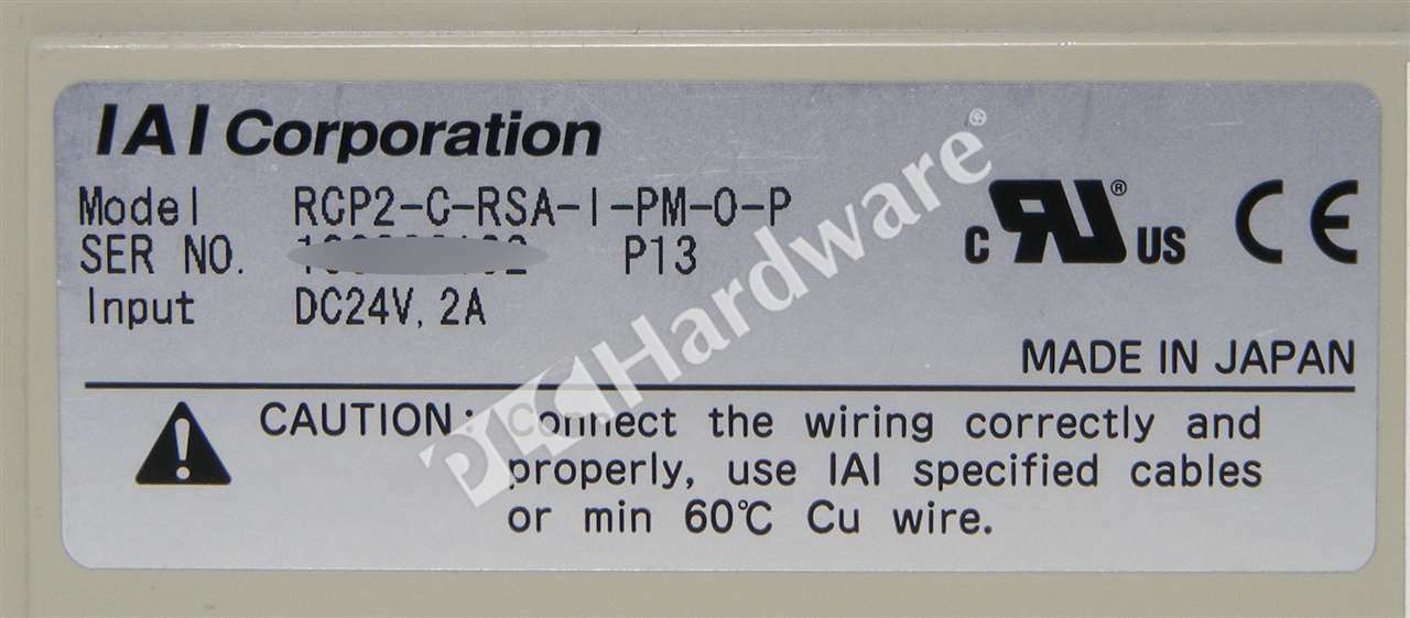 IAI Corporation RCP2-C-RSA-I-PM-0-P RCP2 Series ROBO Cylinder ...