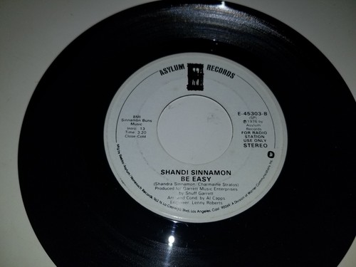SHANDI SINNAMON Be Easy / Rainbow In My Heart ASYLUM 45303 PROMO VINYL ...
