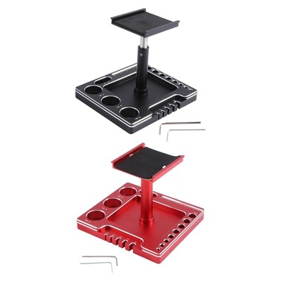 RC Work Stand with Tray Repair Workstation for 1/18 Model Car DIY Accs ...